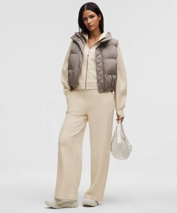 Lululemon Scuba Oversized Full-Zip Hoodie - Heathered Light Ivory
